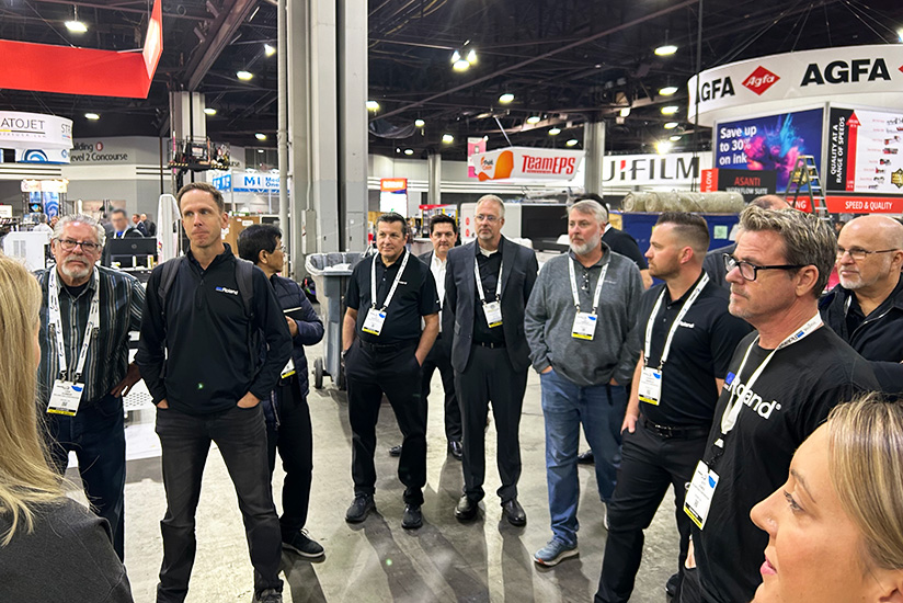 Roland DGA and DG DIMENSE Make Their Mark at the PRINTING United Expo