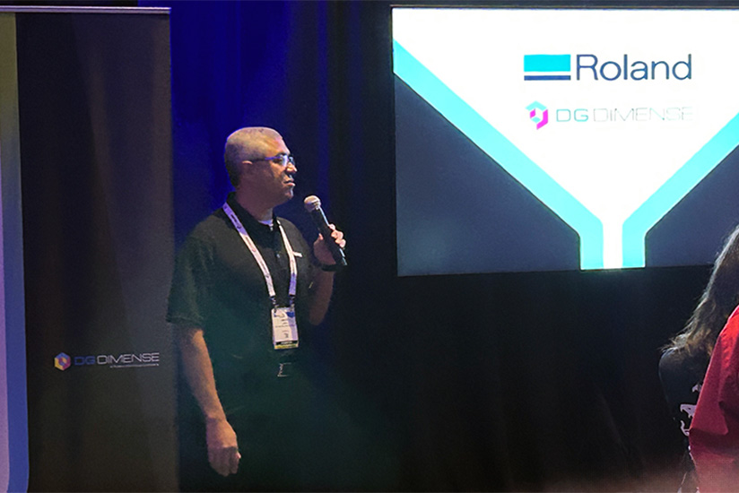 Roland DGA and DG DIMENSE Make Their Mark at the PRINTING United Expo